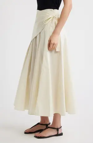 Mango Falda Milos Faux Wrap Cotton Skirt