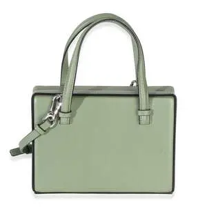 Loewe Calfskin Top Handle Postal Bag - Green