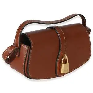 Celine Smooth Calfskin Tabou Clutch On Strap - Brown