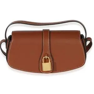 Celine Smooth Calfskin Tabou Clutch On Strap Brown