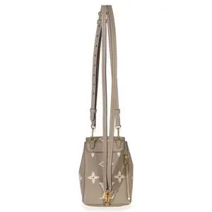 LOUIS VUITTON Tourterelle Empreinte Giant Monogram Tiny Backpack - Gray