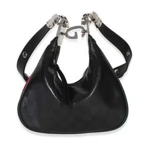 Gucci Gg Crystal Coated Canvas Attache Crossbody Bag