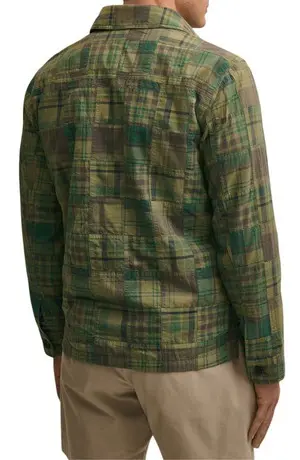Brooks Brothers Patchwork Cotton Shirt Jacket
