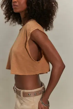 Free People We The Free Dallas Cropped Tank - Sunset
