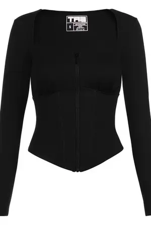 TA3 Mega Sculpting Square Neck Long Sleeve Top