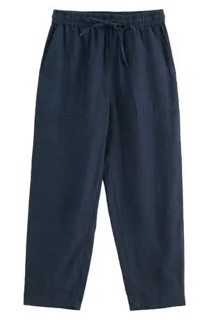 SEASALT CORNWALL Drawstring Tapered Linen Twill Pants