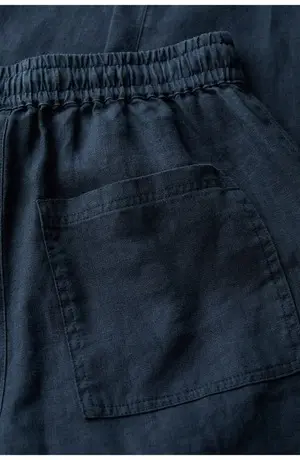 SEASALT CORNWALL Drawstring Tapered Linen Twill Pants