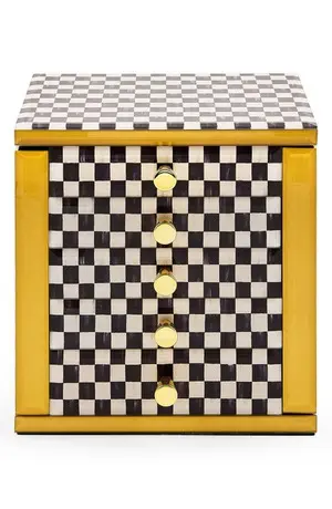 MACKENZIE-CHILDS Courtly Check Jewelry Armoire