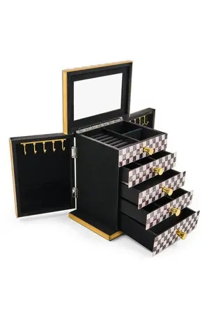 MACKENZIE-CHILDS Courtly Check Jewelry Armoire