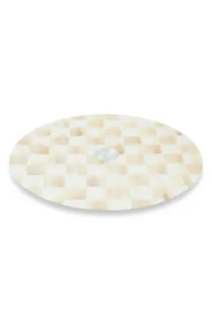 MACKENZIE-CHILDS Check Glass Lazy Susan