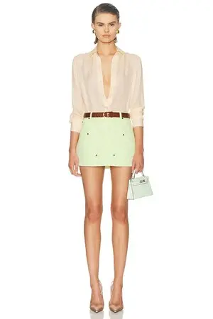 Renggli Silk Georgette Button Up Shirt - St. Germain