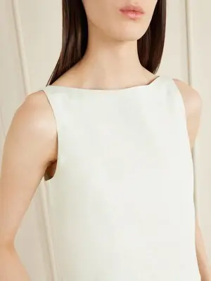 Theory Linen-blend Top - Green