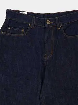 Casablanca Indigo Baggy Cotton Denim Jeans