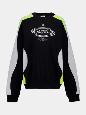Casablanca Colourblock Logo Sweatshirt - Black