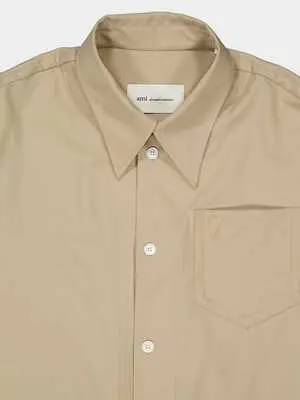 AMI Paris De Coeur Wool Shirt