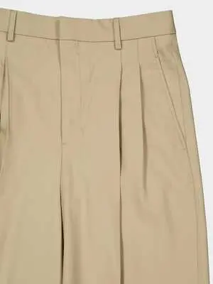 AMI Paris High-waist Wide-leg Wool Trousers