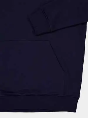AMI Paris De Coeur Cotton Hooded Sweatshirt - Blue
