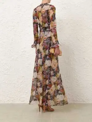 Zimmermann Rosette Alchemy Floral Maxi Dress - Multicolour