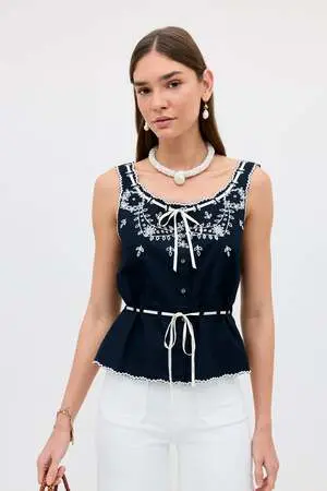 Rixo Scoop Neck Blouses