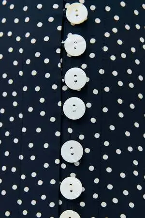 Rixo Novara Painted Spot Midi Dress