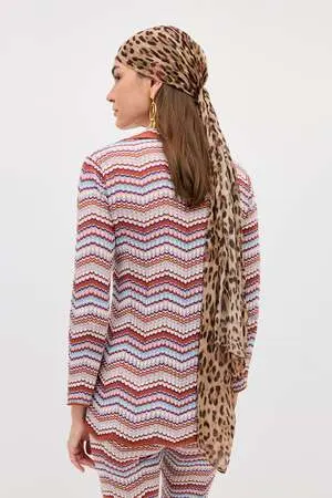 Rixo Brody Maria Chevron Knit Top - Multi