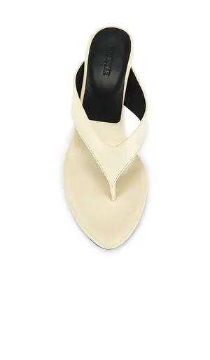 ROTATE BY BIRGER CHRISTENSEN Kitten Heel Mule In Cream - Neutral