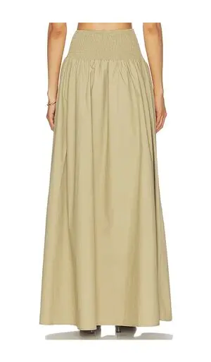 Susana Monaco Drop Waist Maxi Skirt - Beige