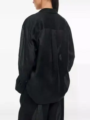 12 STOREEZ Mykonos Long Sleeve Shirt - Grey