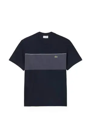 Lacoste Colorblock Cotton T-shirt - Black