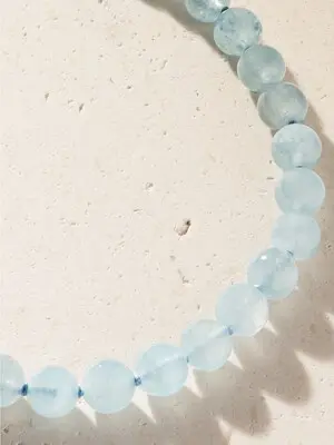 Jia Jia Oracle 14-karat Gold Aquamarine Necklace