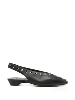 PEDRO MIRALLES Eyelet-embellished Mules