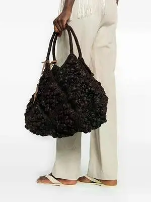 AFAR Floral-crochet Tote Bag