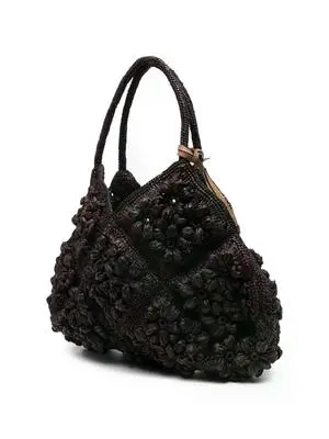 AFAR Floral-crochet Tote Bag