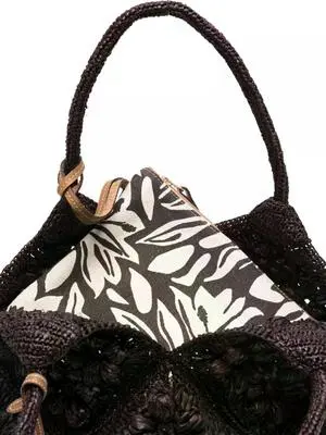 AFAR Floral-crochet Tote Bag