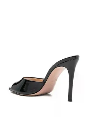 Roberto Festa Ramas Patent-finish Sandals - Black