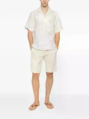 Eleventy Floral-print Shirt - Neutrals