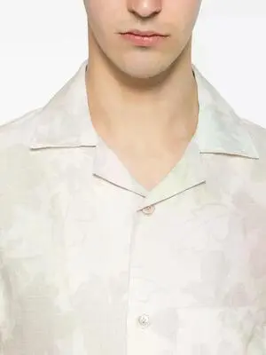 Eleventy Floral-print Shirt - Neutrals