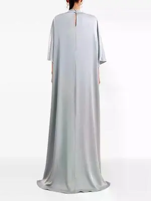 GEMY MAALOUF Calligraphy-embroidered Kaftan - Grey
