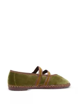 FLABELUS Claire Ballet Flats - Green