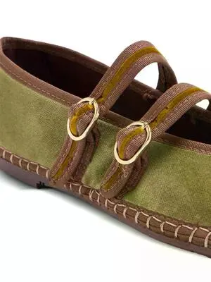 FLABELUS Claire Ballet Flats - Green