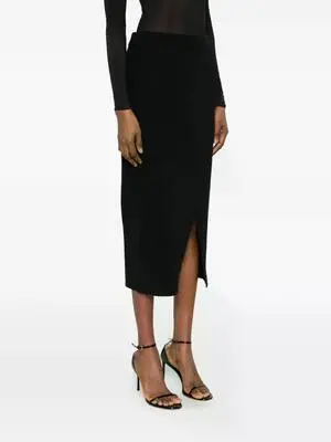 AROVESCIO Midi Skirt - Black