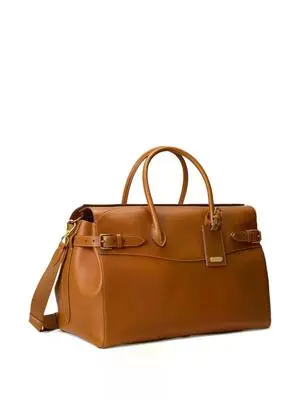 Ralph Lauren Purple Label Buckled Bedford Calfskin Duffle - Brown