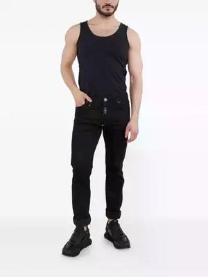 Philipp Plein Logo Trousers - Black