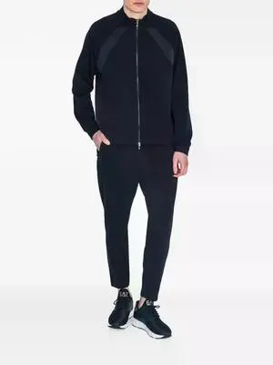 Pal Zileri Panelled Zip-up Cotton Sweatshirt
