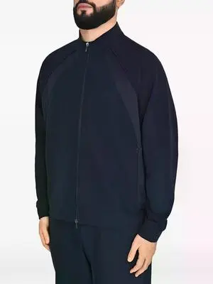 Pal Zileri Panelled Zip-up Cotton Sweatshirt