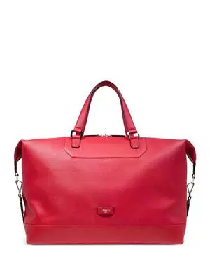 LANCEL Embossed Leather Luggage Bag