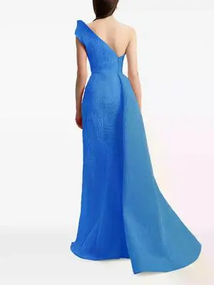 GEMY MAALOUF One-shoulder Draped Maxi Dress