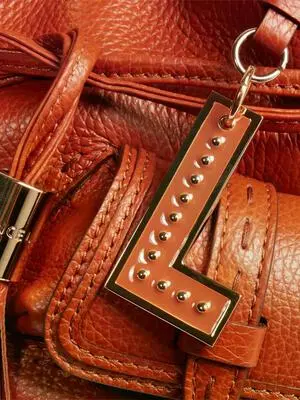 LANCEL Tassel Detail Bucket Bag - Red