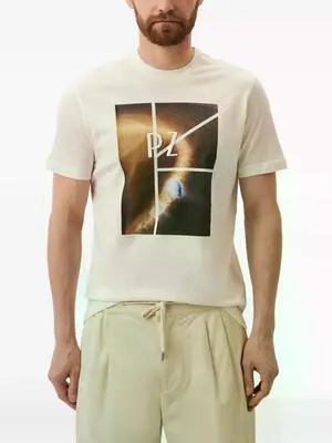 Pal Zileri Graphic Print T-shirt - Neutrals