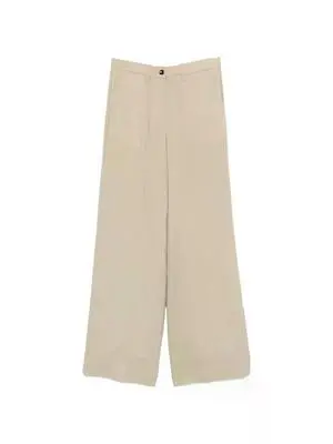 NINE:INTHE:MORNING Karen Button Palazzo Pants - Neutrals